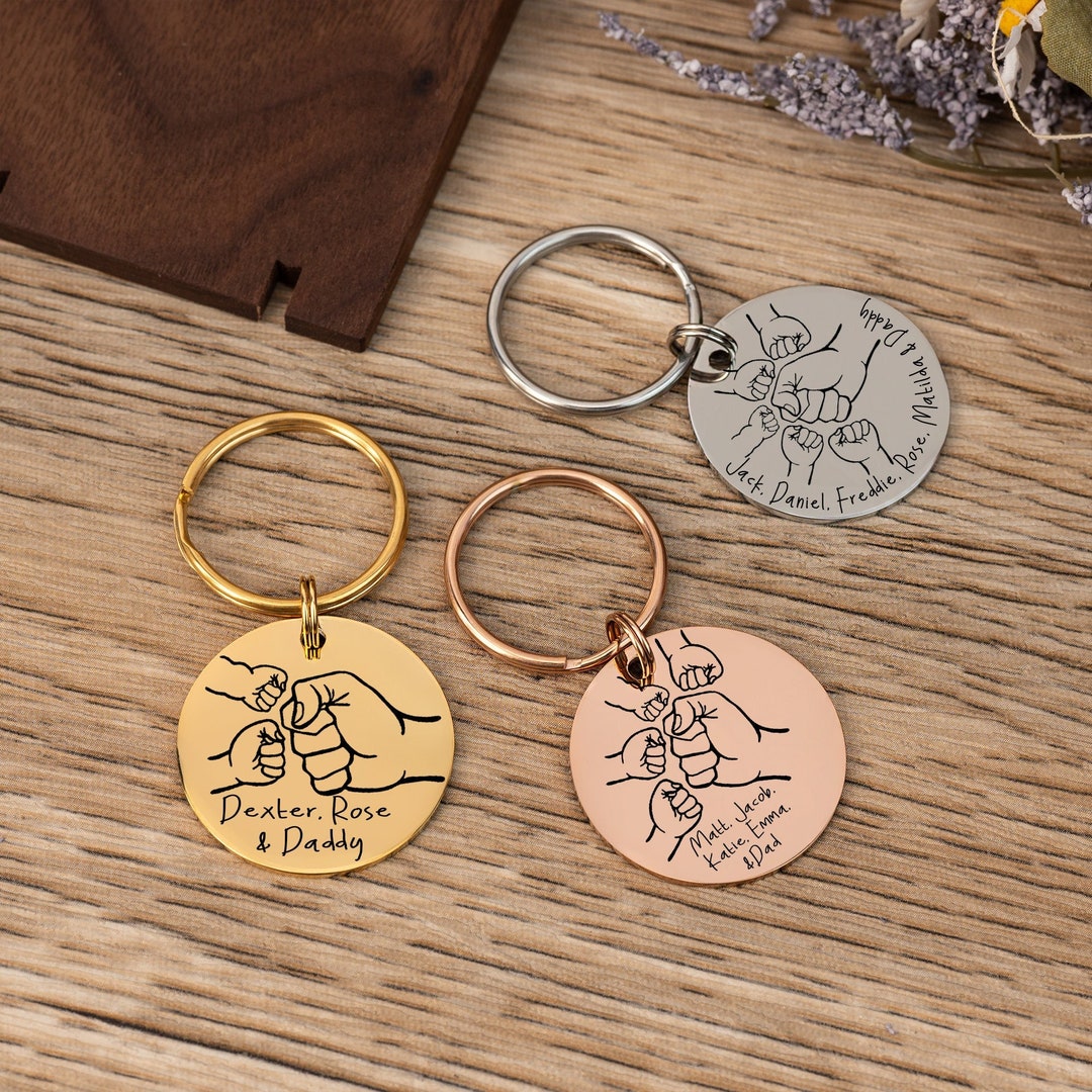 Personalized Dad Gift, Gift for Daddy, Engraved Daddy Keyring, Daddy ...