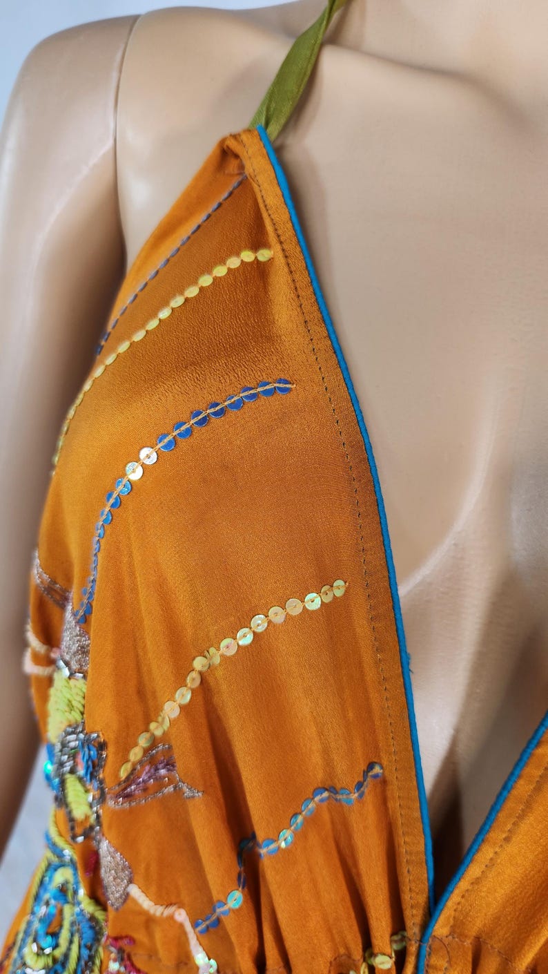 Ethically Made, Unique Upcycled Silk, Vintage Sequin Embroidered ...