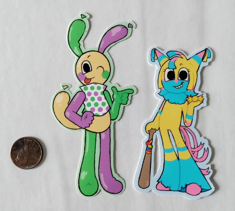 Dandy's World - Looey and Yatta Vinyl Stickers | Fanmade Dandy's World ...