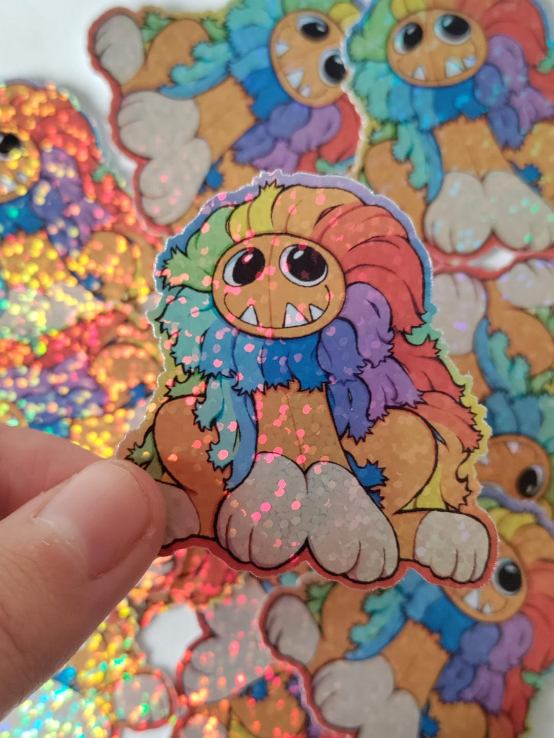 Yarnaby FANMADE Sticker | PPT Unofficial Shiny Glitter Sticker - Etsy