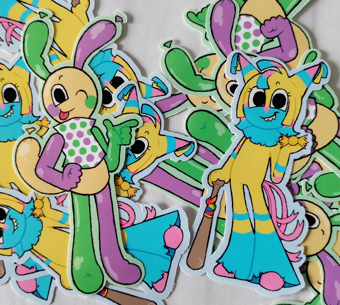 Dandy's World - Looey and Yatta Vinyl Stickers | Fanmade Dandy's World ...