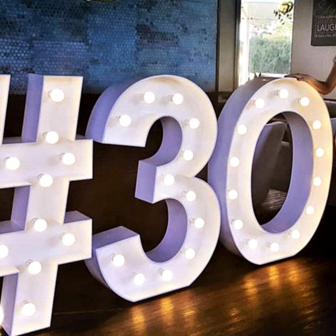 Giant Light up Letters: Cast Iron Birthday Party Decor - Etsy