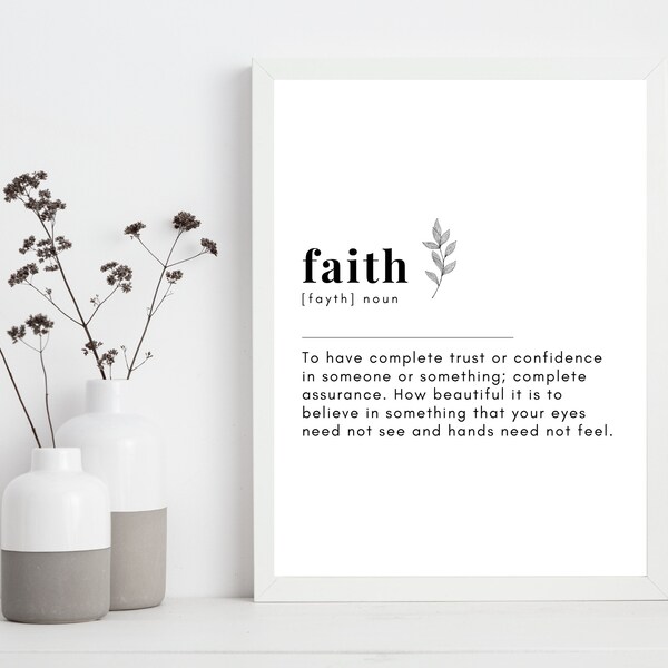 Faith Motivational Wall Art - Etsy