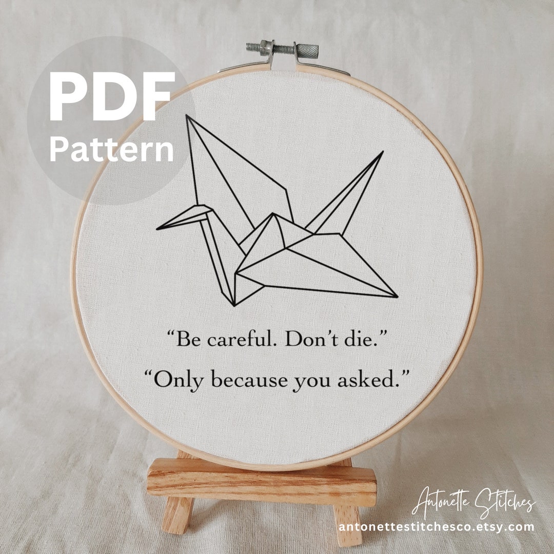 Dramione Embroidery PDF Pattern Manacled Quote Draco - Etsy