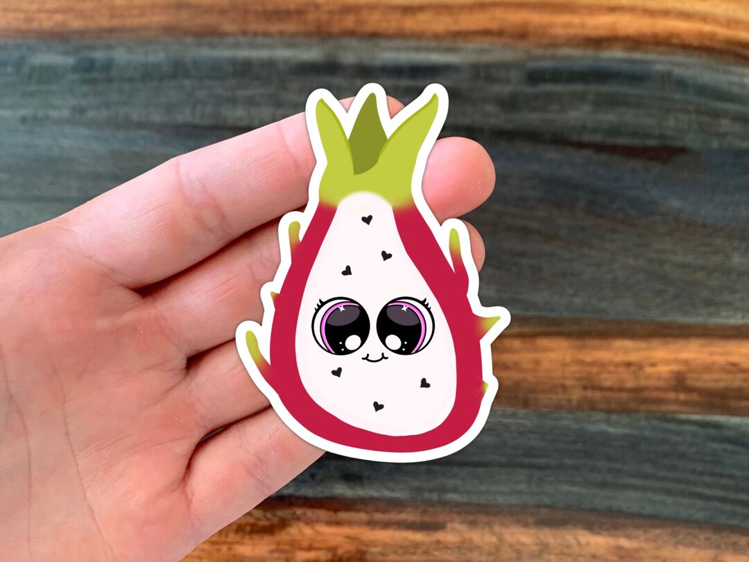Kawaii Dragon Fruit Sticker, Cute Pitahaya, Laptop Decal - Etsy