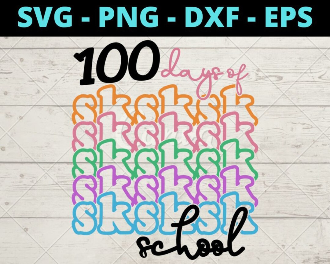 100 Days of Sksksk School - Etsy