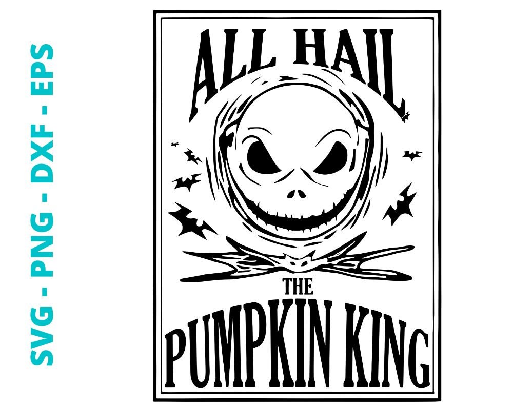 Jack Skellington All Hail the Pumpkin King Halloween - Etsy