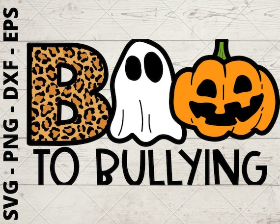 Boo to Bullying Ghost Halloween Anti Bullying Unity Day Orange - Etsy