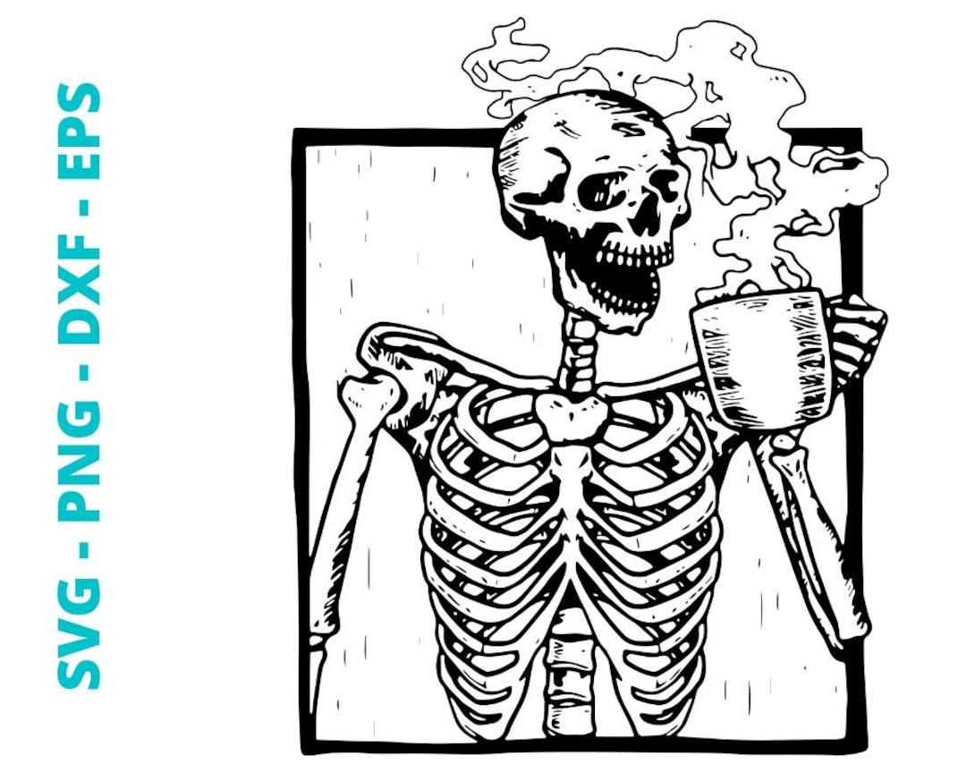 Skeleton Drink Coffee - Etsy