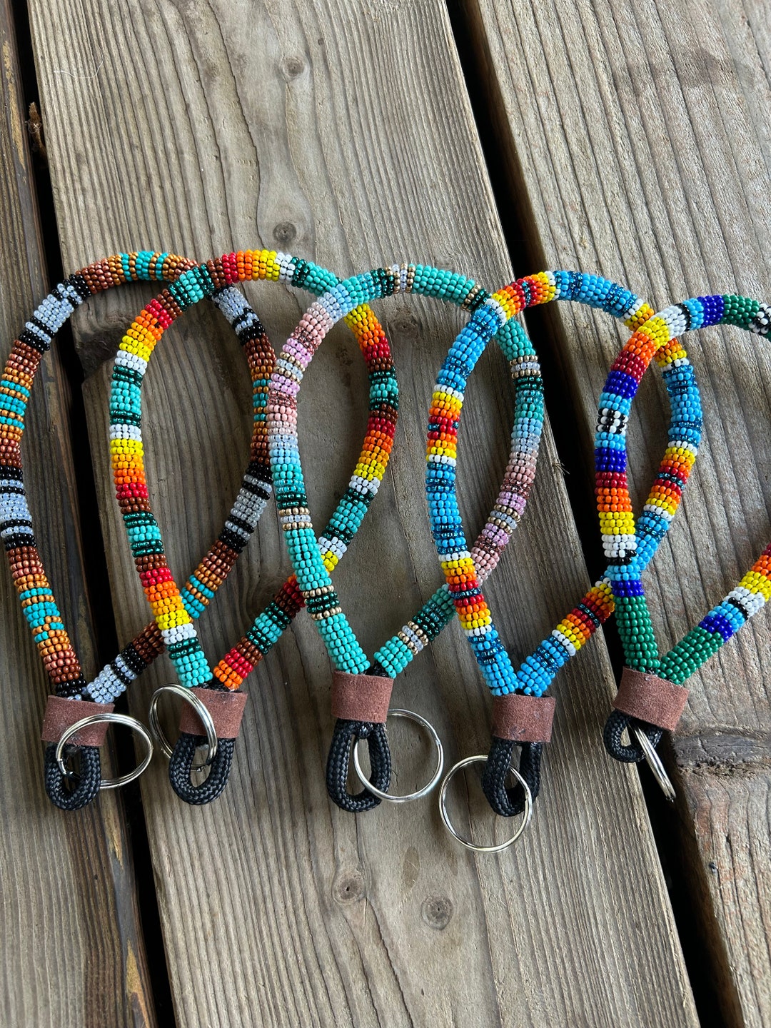 Western/native American Inspired Beaded Keychains - Etsy