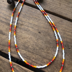 Two Strand Sunset Beaded Necklaces - Etsy