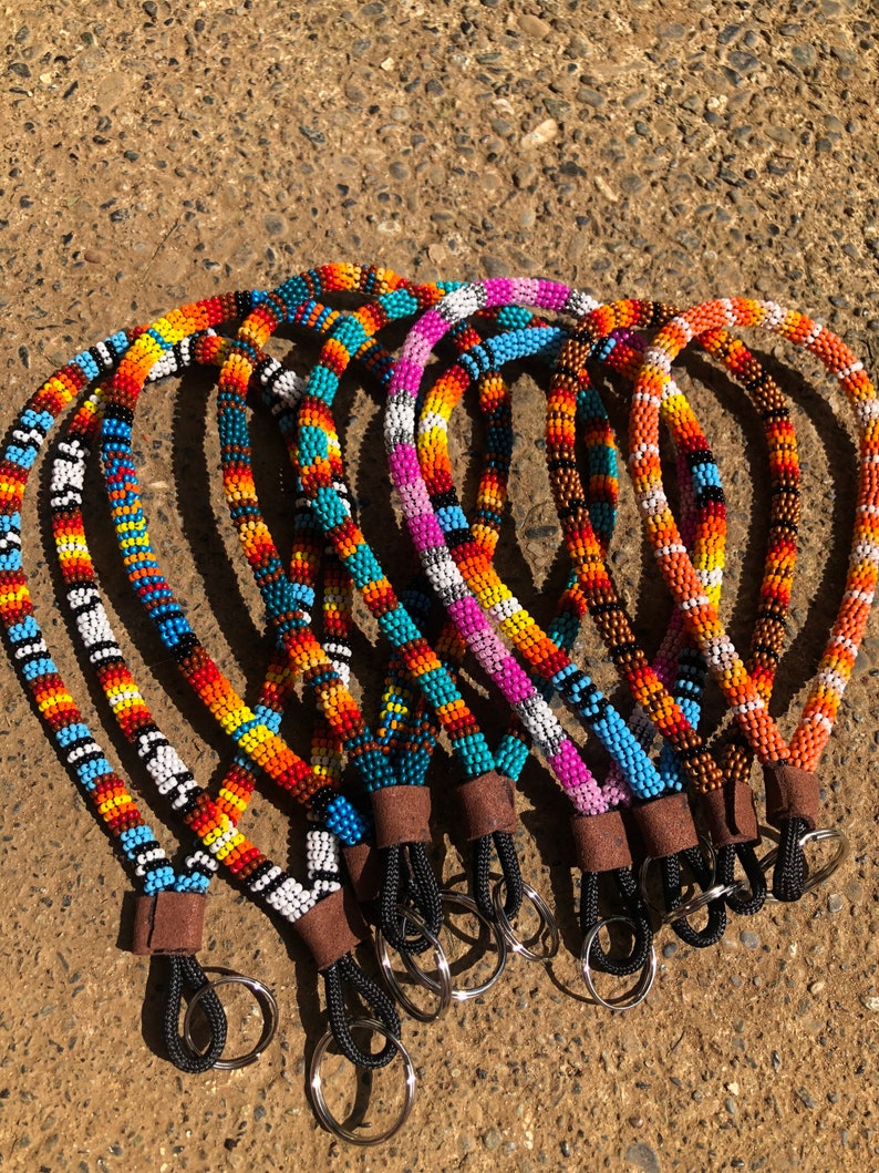 Western/native American Inspired Beaded Keychains - Etsy