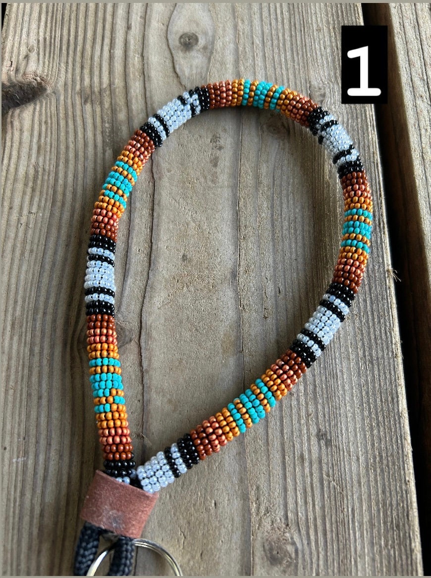 Western/native American Inspired Beaded Keychains - Etsy