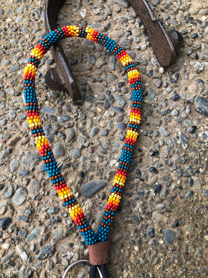 Western/native American Inspired Beaded Keychains - Etsy