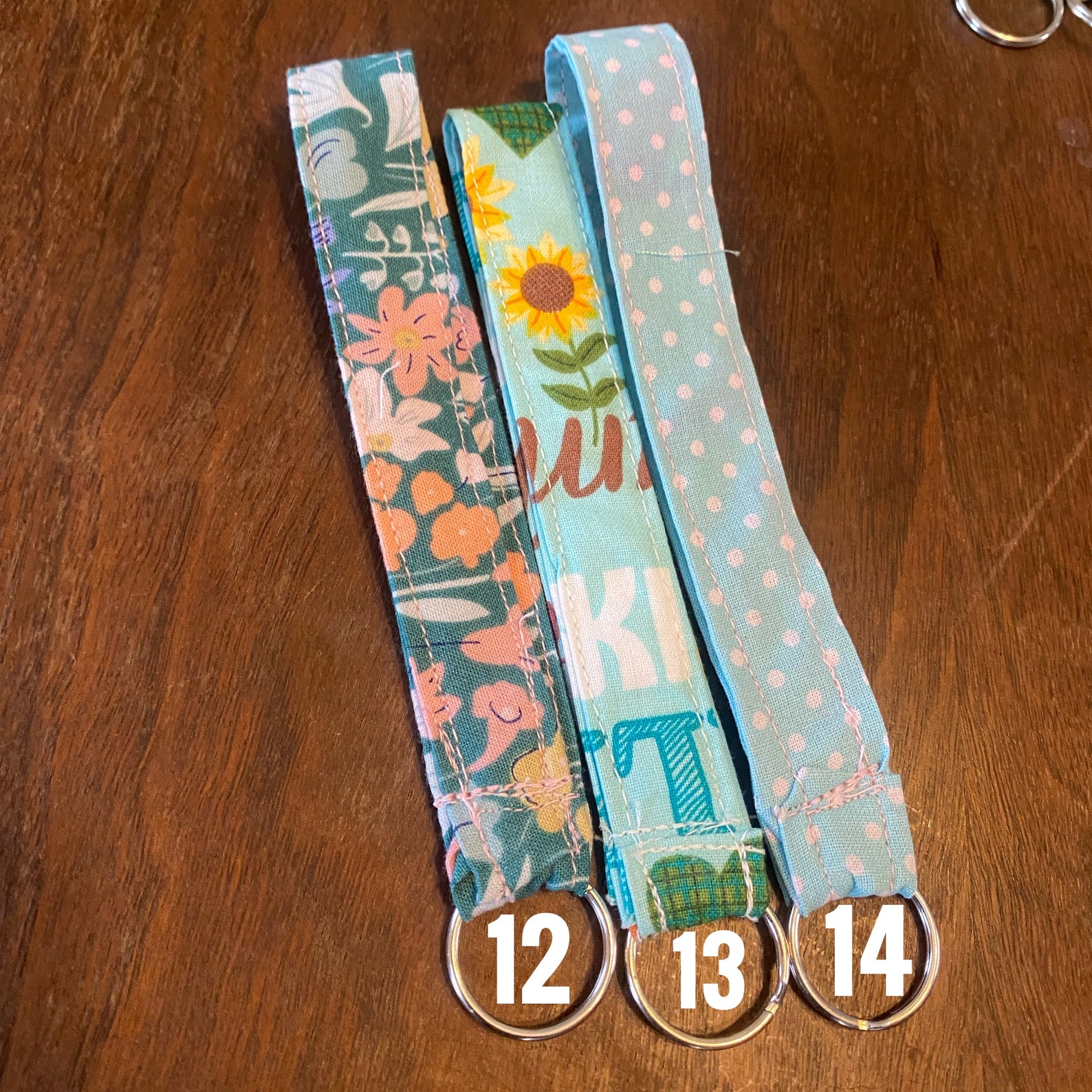 Wristlet Keychain, Fabric Key Chain, Key Ring, Unique Gift, Handmade ...