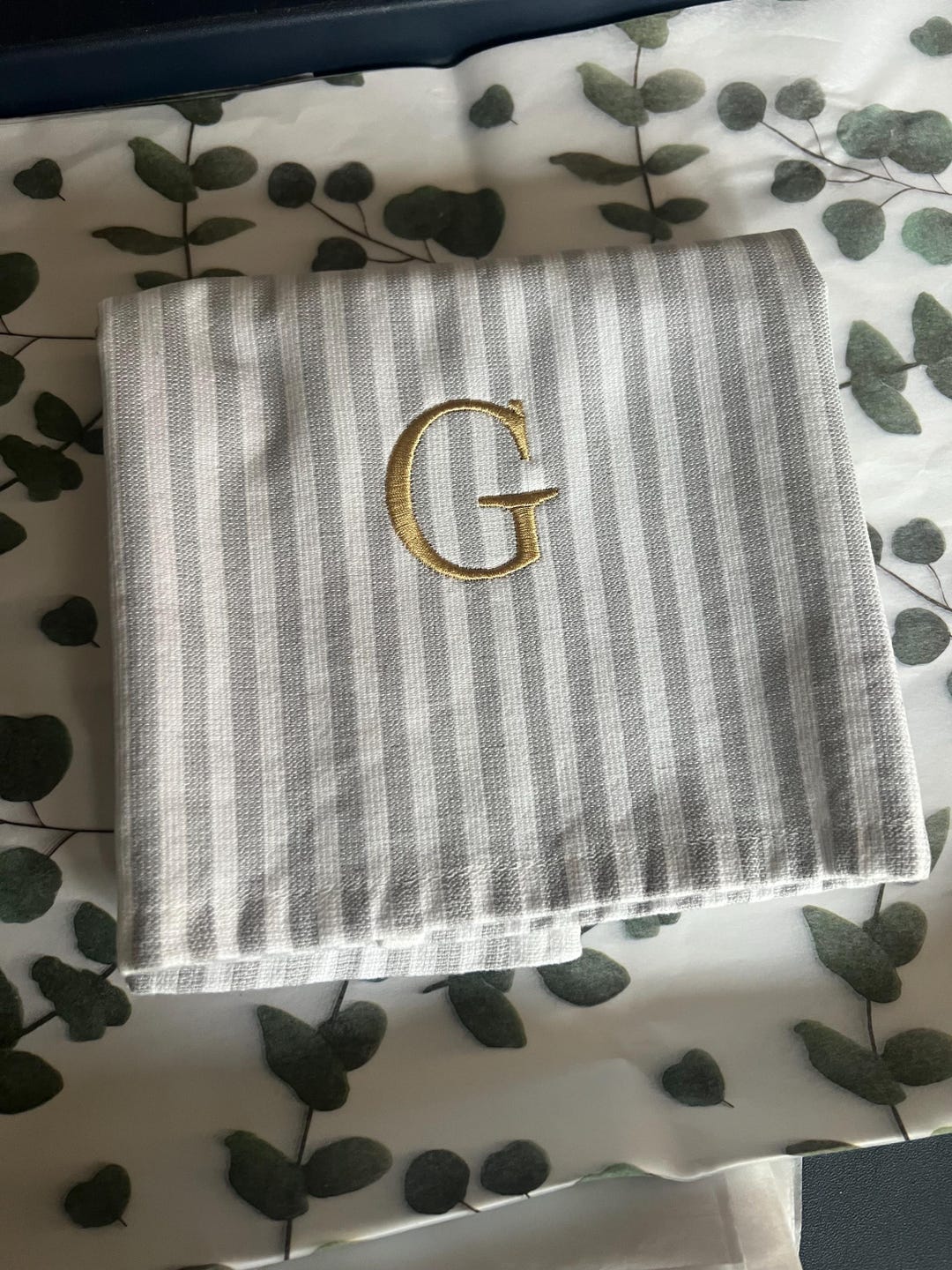 Monogrammed Oversized Kitchen Towels, Personalized, Wedding Gift ...