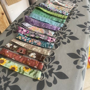 Wristlet Keychain, Fabric Key Chain, Key Ring, Unique Gift, Handmade ...