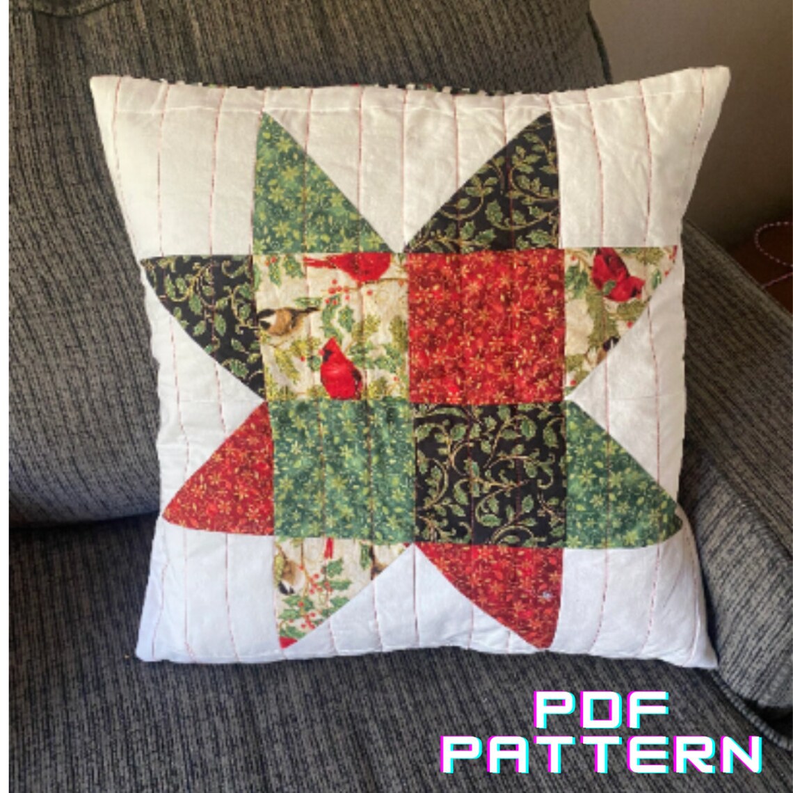 Christmas Pillow Covers 18x18 PDF Digital Pattern, Sewing Pattern ...