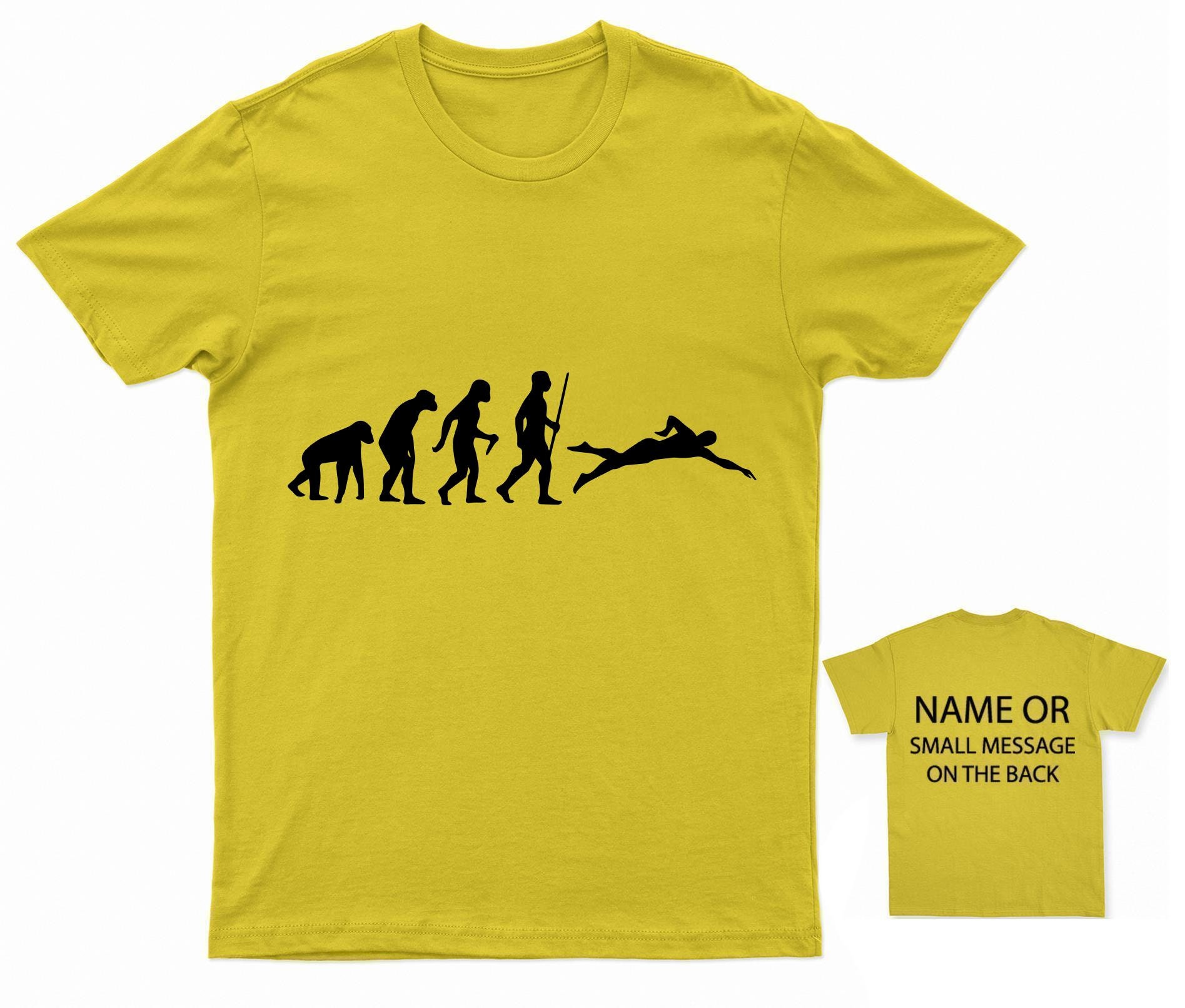Evolution of Swimmer Swimming Pool Funny Printed T Shirt - Etsy UK