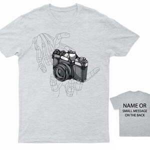 Classic Camera Photographer Photography Mens T-shirt Personalised Gift ...