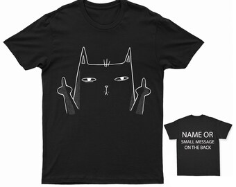 Cat Middle Finger Shirt - Etsy UK