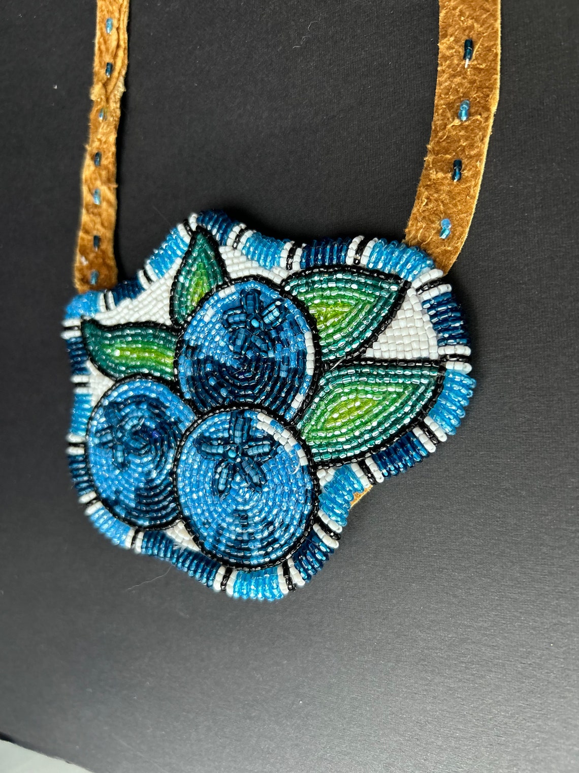 First Nations Blueberry Medallion and Earrings - Etsy