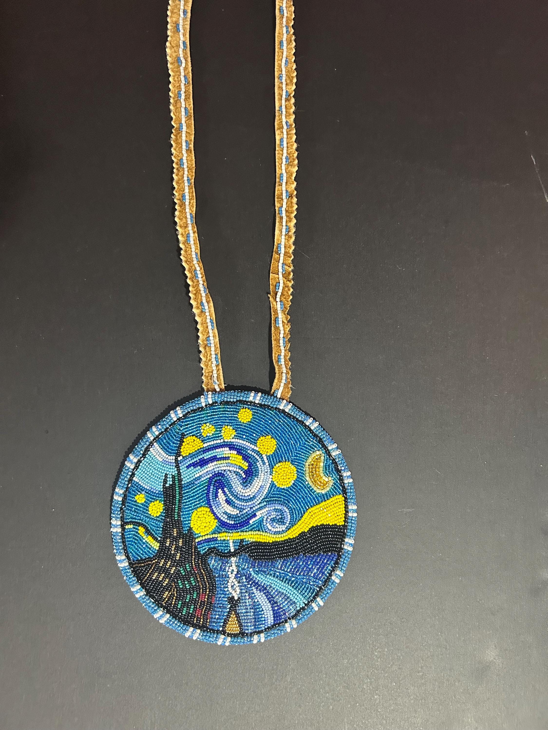 First Nations Beaded Medallion - Etsy