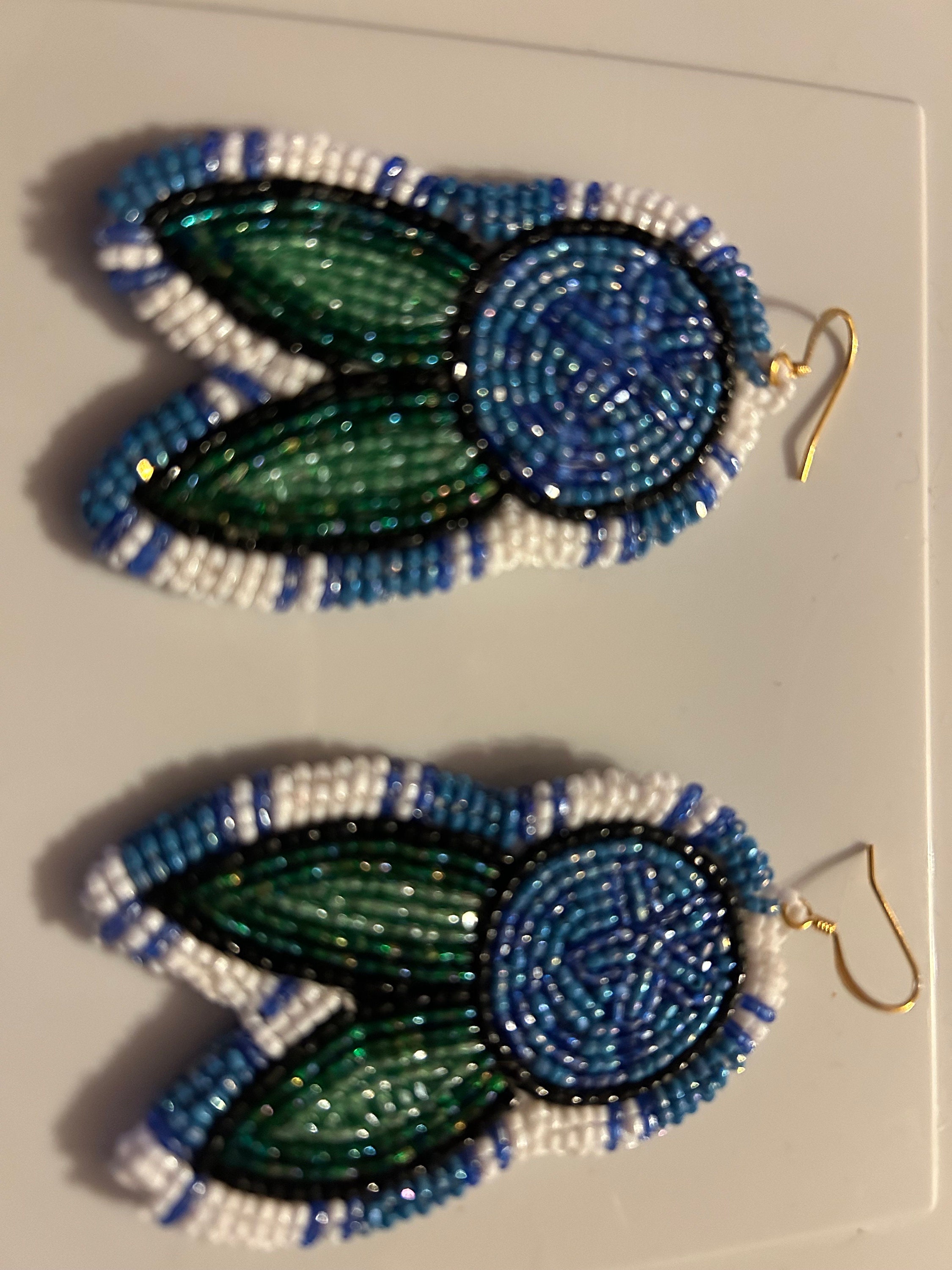 First Nations Blueberry Medallion and Earrings - Etsy