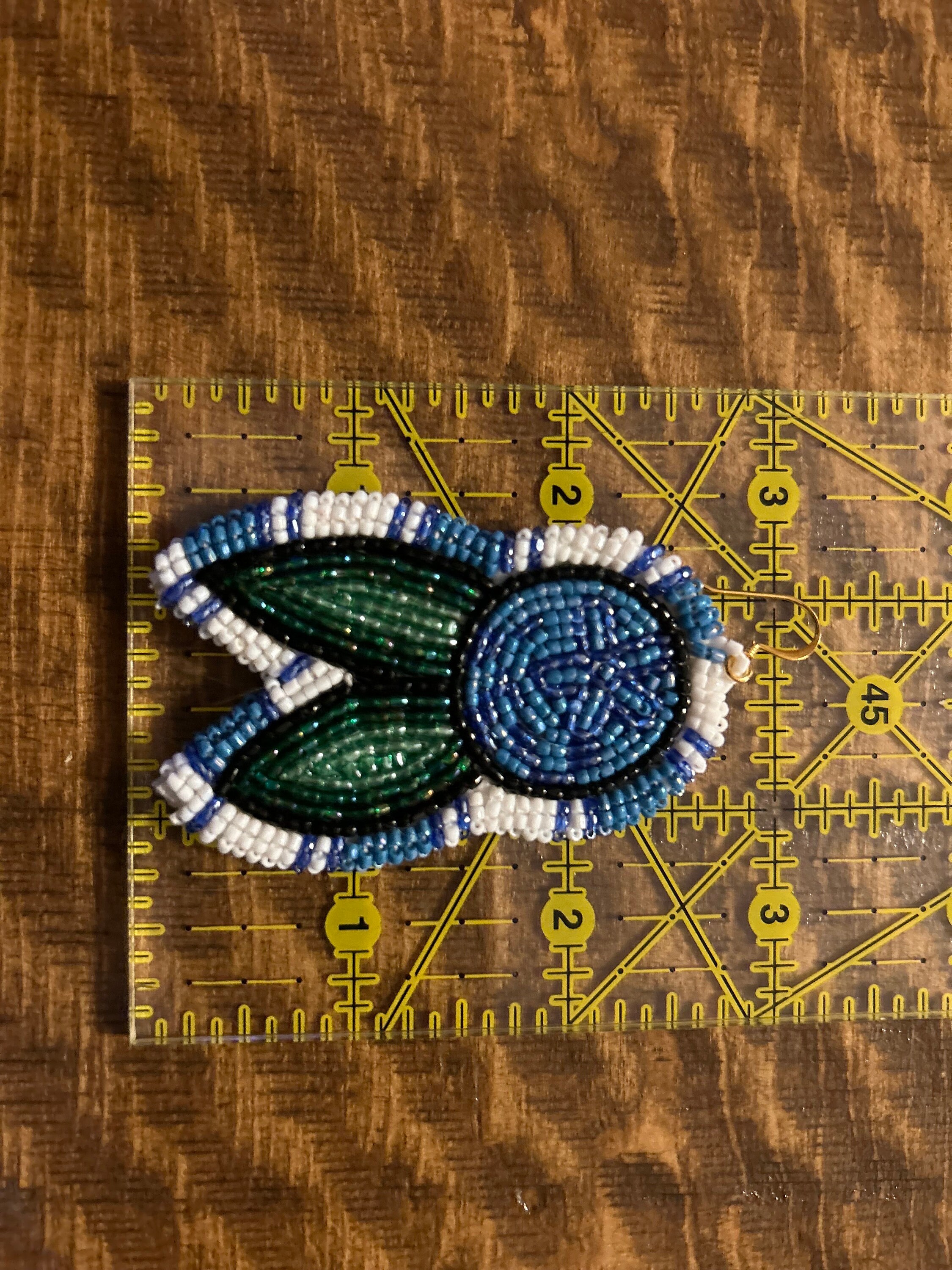 First Nations Blueberry Medallion and Earrings - Etsy