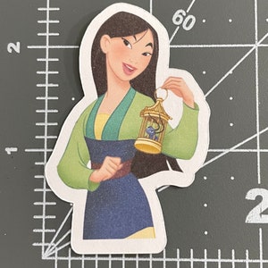 Mulan Stickers, Clear, White and Glitter - Etsy