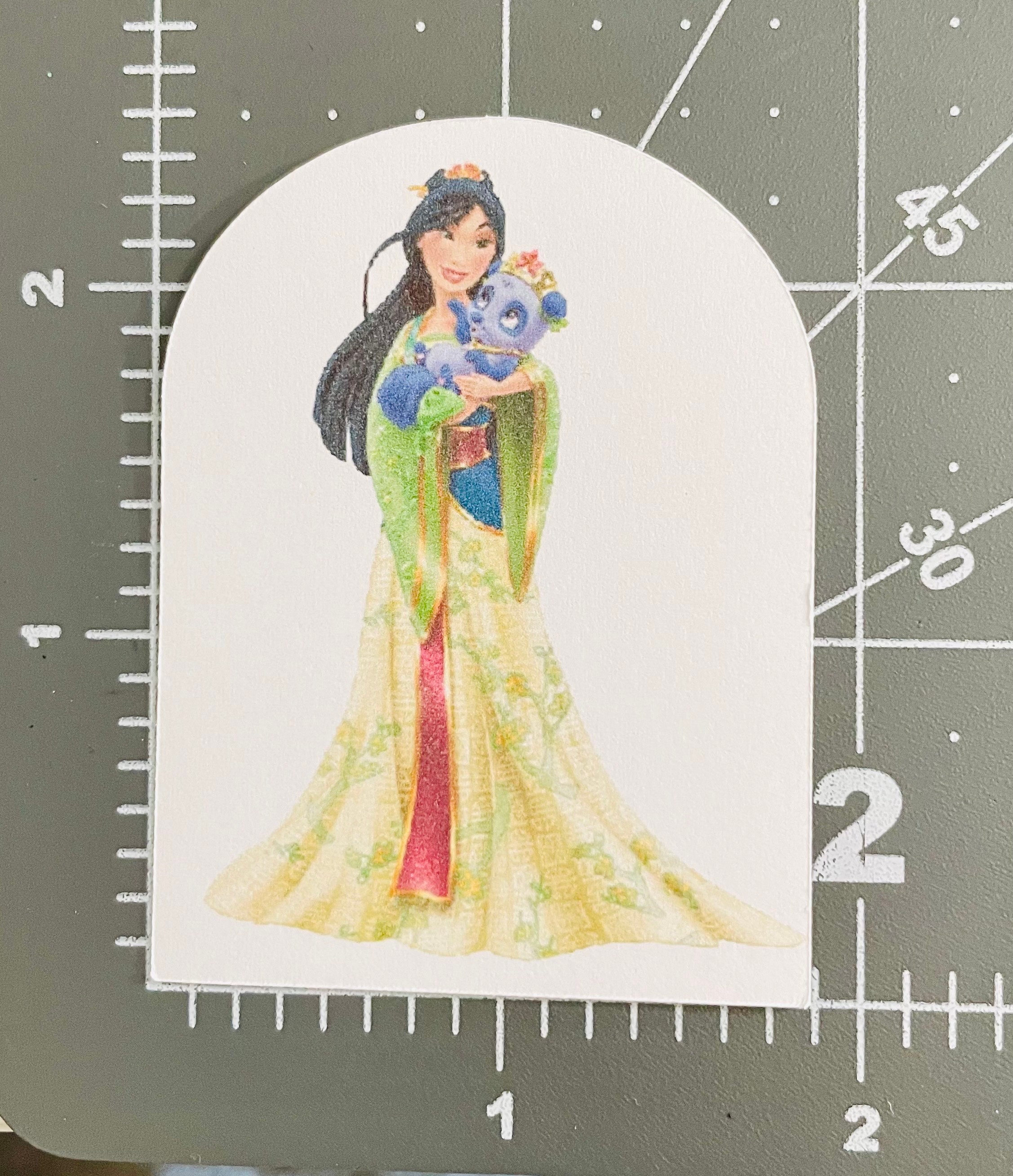 Mulan Stickers, Clear, White and Glitter - Etsy