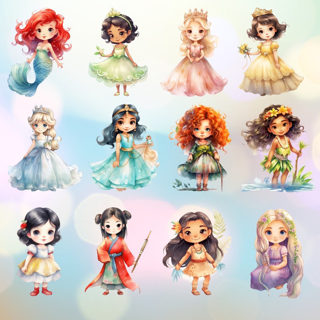Reimagined Baby Princess Stickers, Clear or White Sticker Paper - Etsy