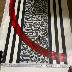 Calligraphy Acrylic Painting on Canvas Fabric, With Dimensions of 14.5 ...