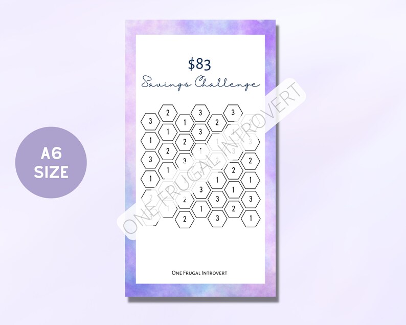 Low Income A6 Mini Savings Challenge Bundle Printable Digital - Etsy