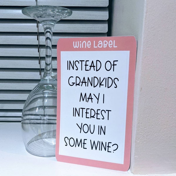 Funny Wine Labels - Etsy UK