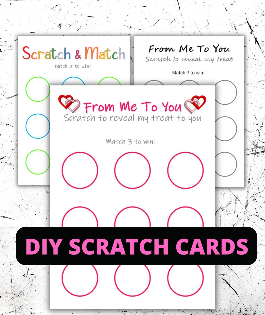 DIY Scratch Card. Surprise Gift for Loved One. Personalise and ...
