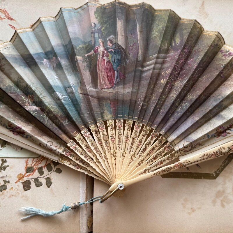 Antique Hand Fan - Etsy