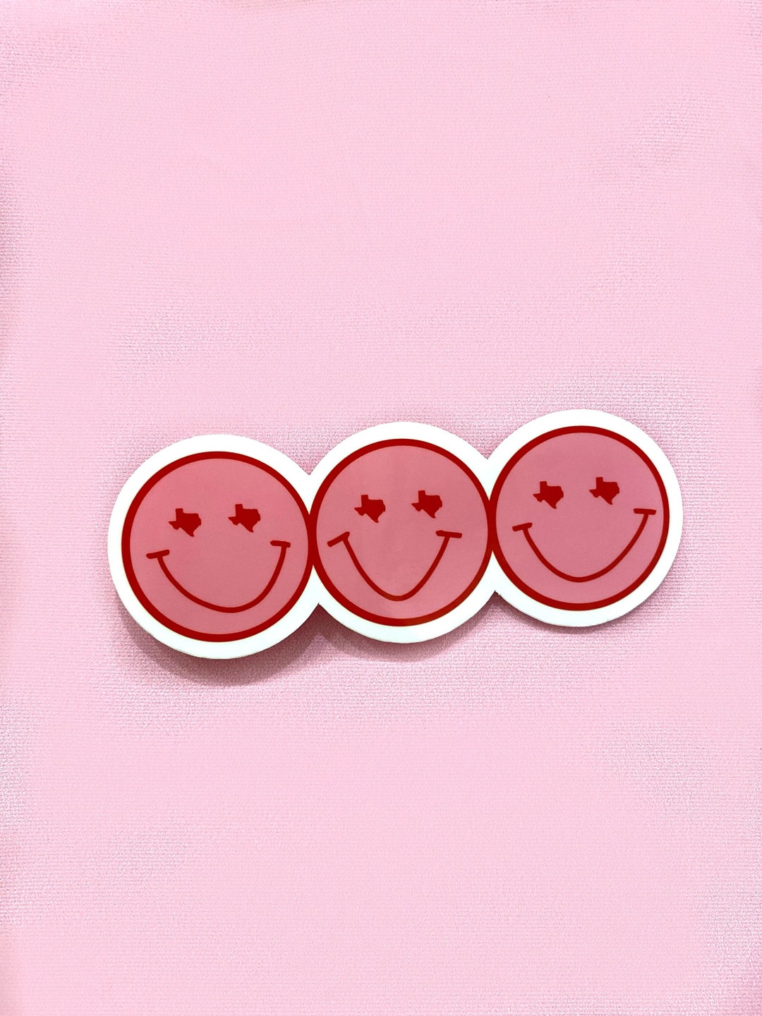 TEXAS SMILEY Die Cut Waterproof Sticker Howdy & Rowdy Stickers Texas ...