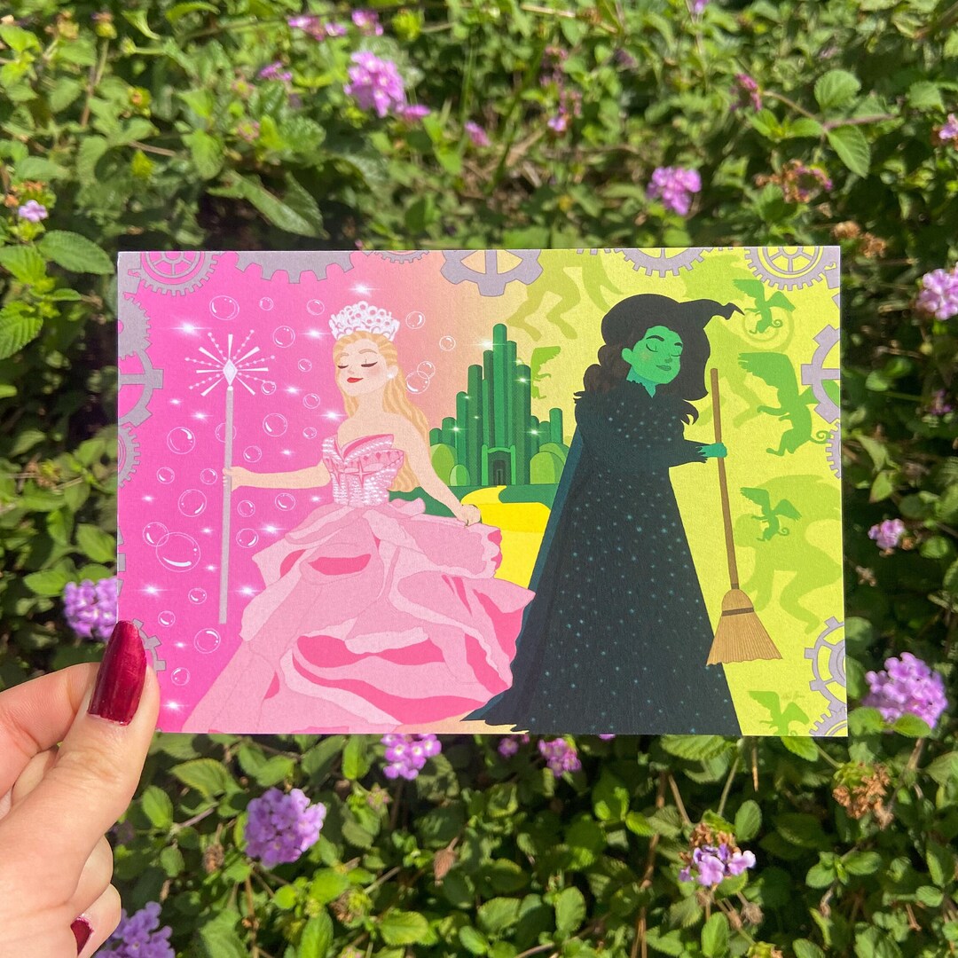Broadway's Wicked Musical Postcard Art Print - Etsy