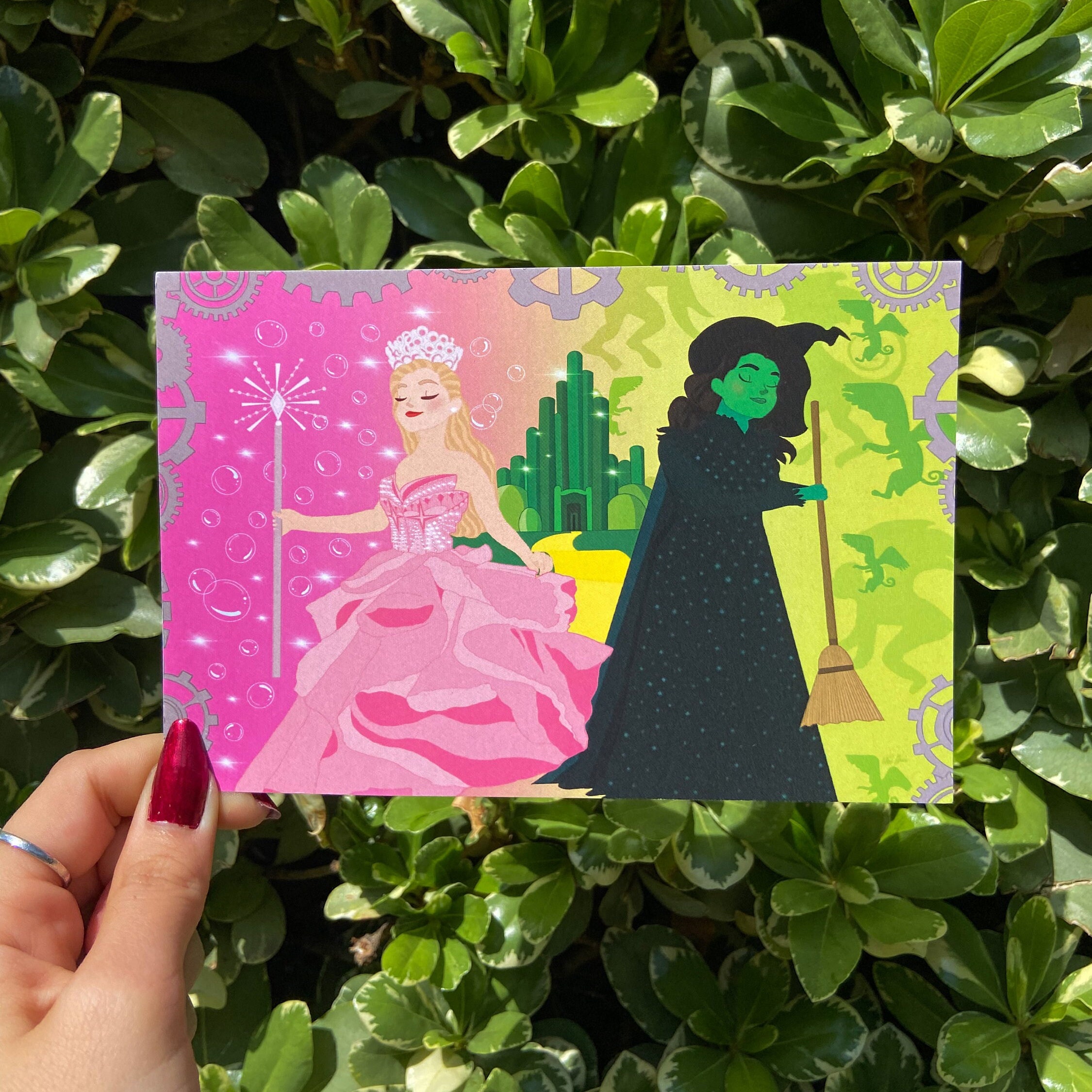 Broadway's Wicked Musical Postcard Art Print - Etsy
