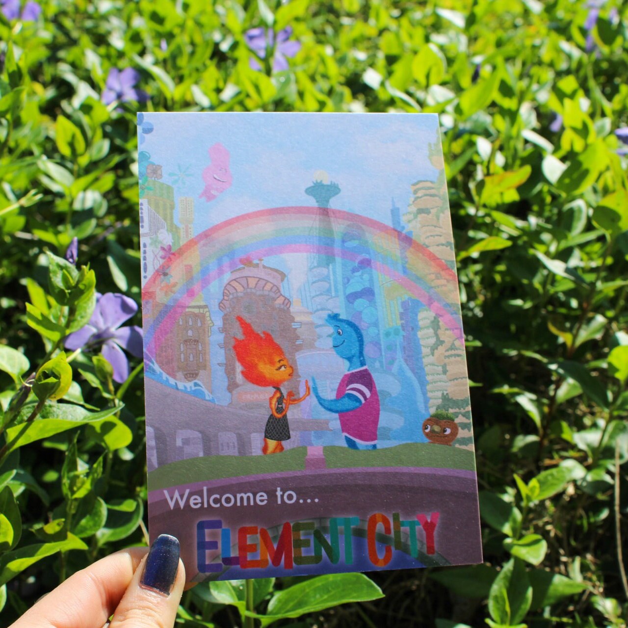Pixar's Elemental Inspired Postcard - Art Illustration Print - Etsy