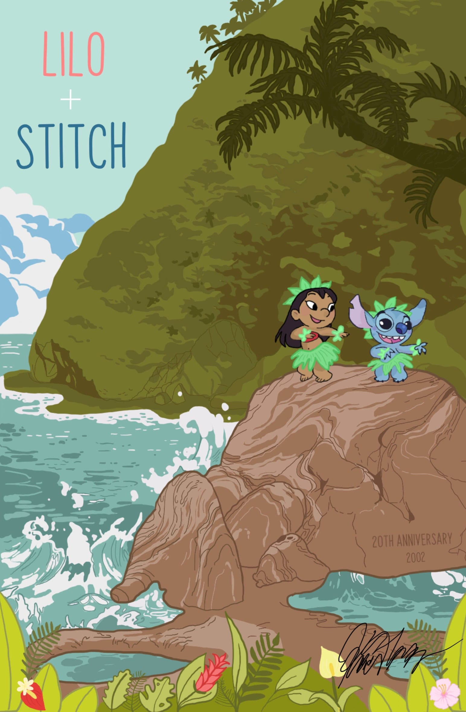Lilo and Stitch Postcard 20th Anniversary | Etsy