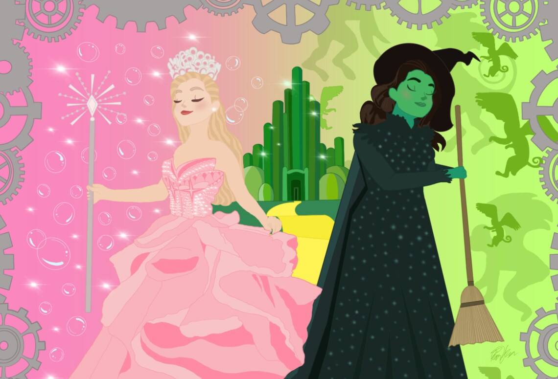 Broadway's Wicked Musical Postcard Art Print - Etsy