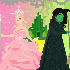 Broadway's Wicked Musical Postcard Art Print - Etsy