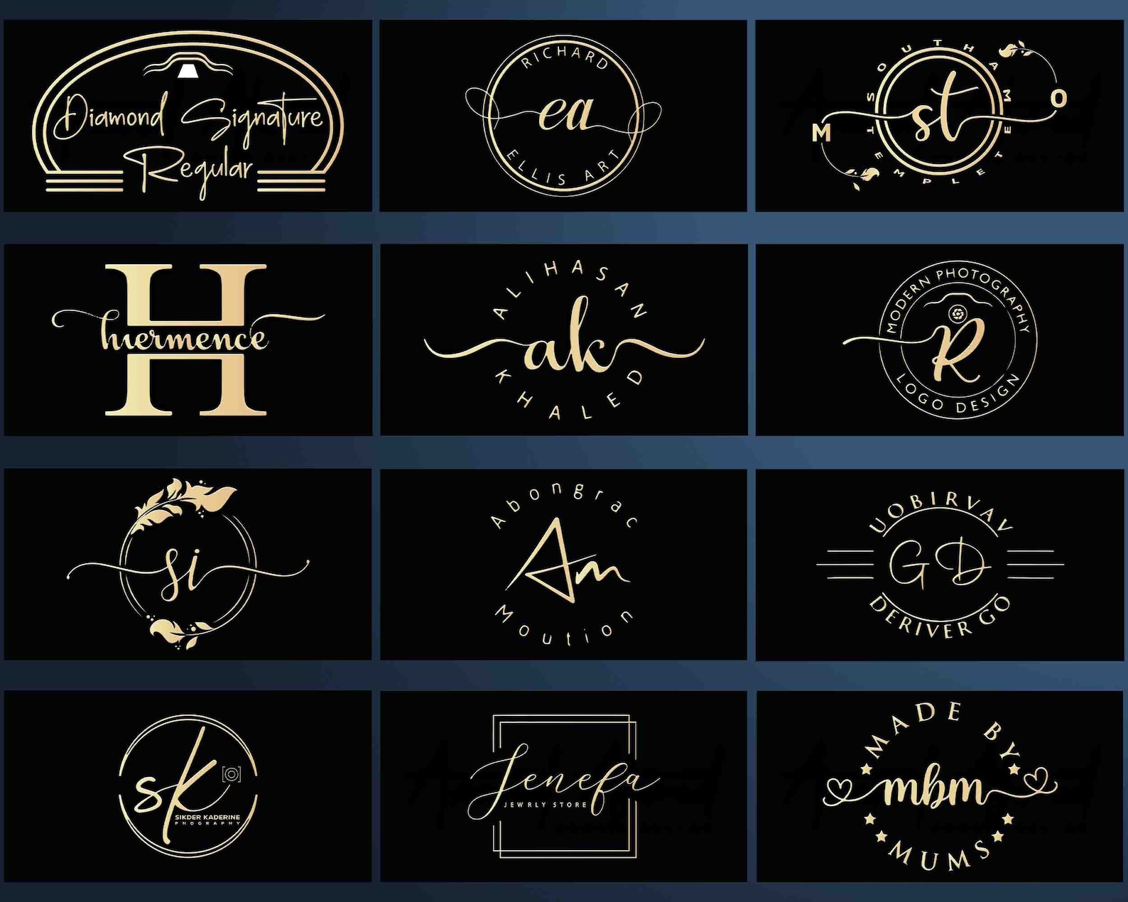 Professional Signature Logo Design Signature Logo Logo - Etsy