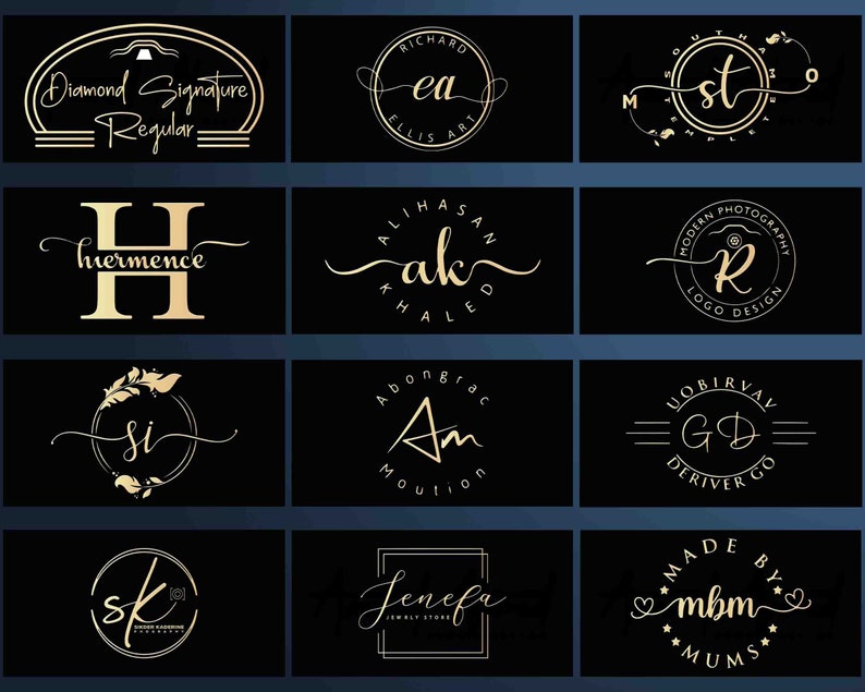 Custom Signature Logo Design, Business Branding - Etsy