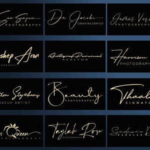 Custom Signature Logo Design, Business Branding - Etsy