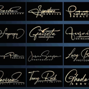 Professional Signature Logo Design, Signature Logo, Logo Design, Custom ...