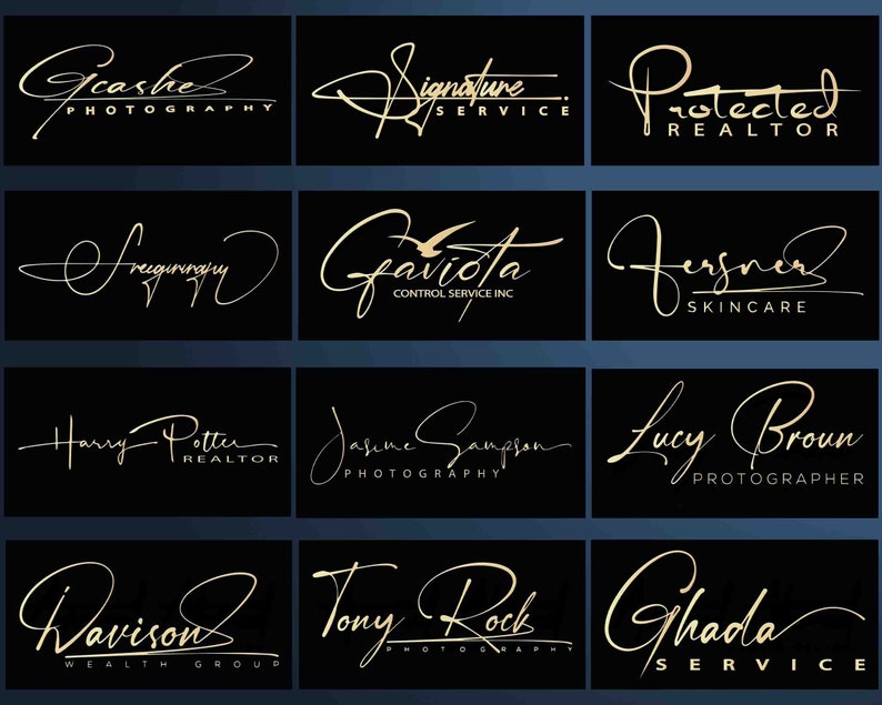 Professional Signature Logo Design, Signature Logo, Logo Design, Custom ...