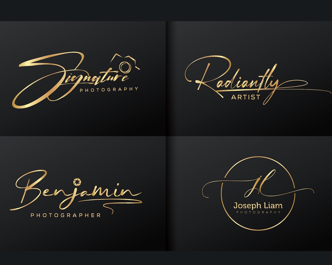 Custom Signature Logo Design, Signature Logo Photography, Custom Logo ...